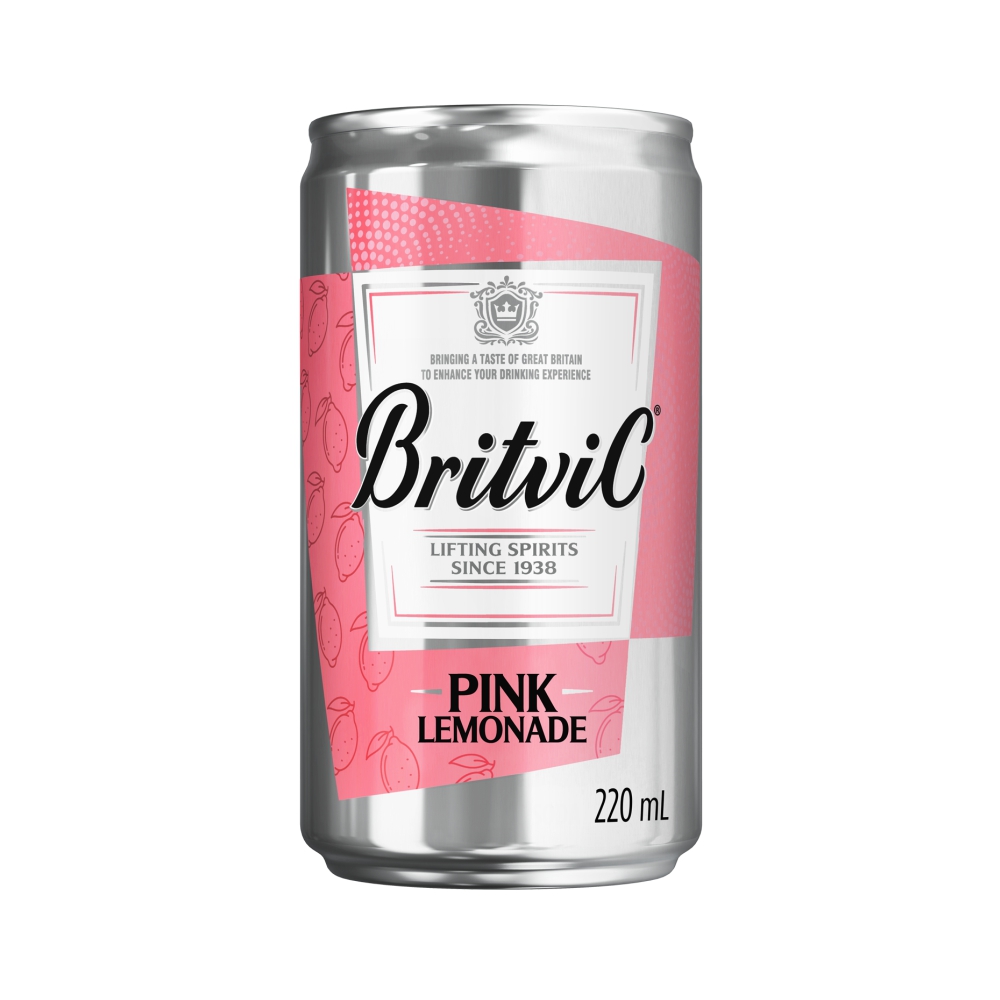 PREPARO PARA DRINK BRITVIC REFRIGERANTE PINK LEMONADE 220 ML | Pérola ...
